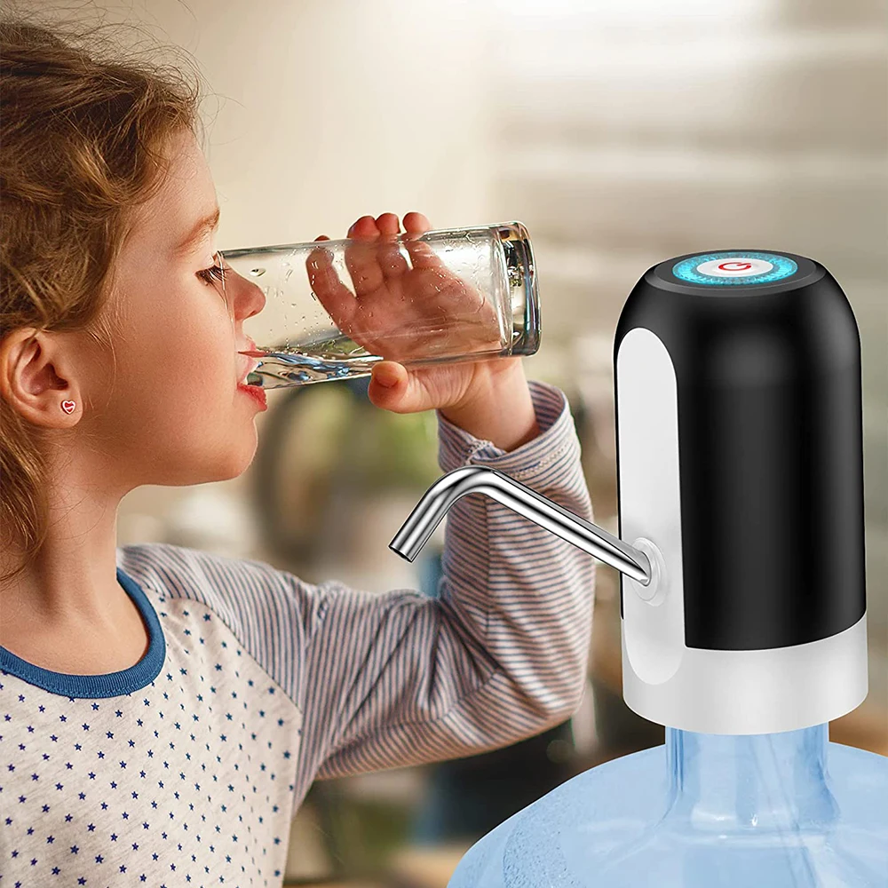 Water-Bottle-Pump-One-Click-Switch-with-USB-Electric-Water-Dispenser ...