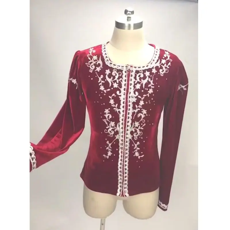 Princes-Red-Long-Sleeve-Tunic-Ballet-Outfit-Professional-Man-Costumes ...