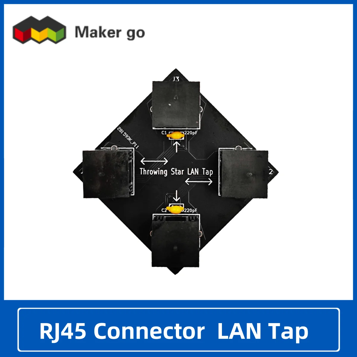 RJ45 Connector Passive Ethernet LAN Tap Network Packet Capture Mod ...
