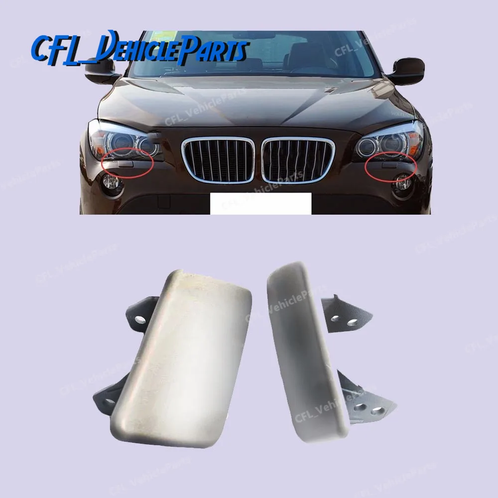 Pair-Front-Bumper-L-Or-R-Headlight-Washer-Cover-Unpainted-51112993585 ...