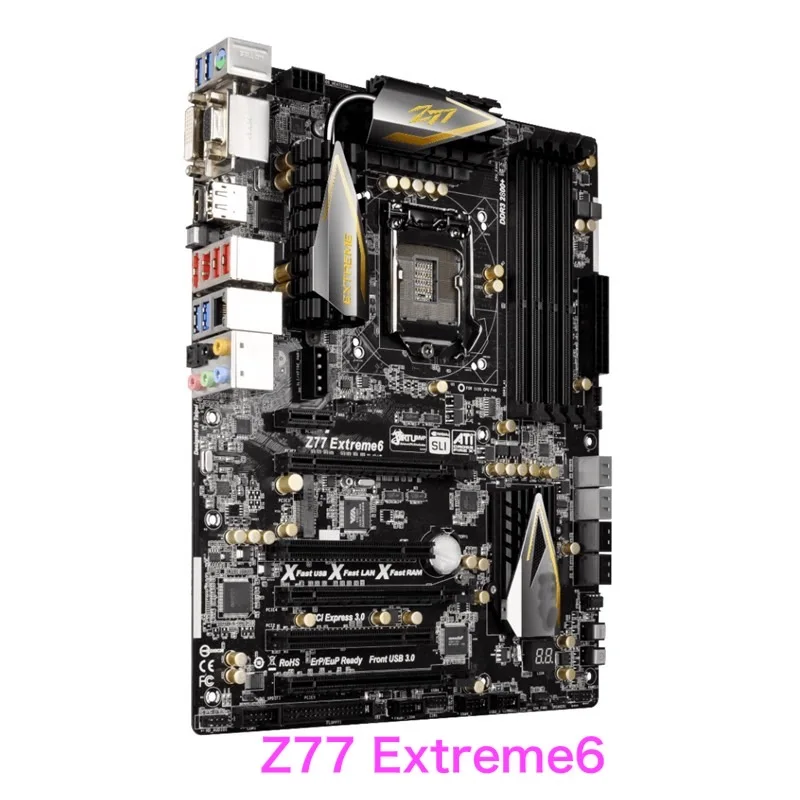 Asrock Z77 Extreme6 Motherboard 32GB LGA 1155 DDR3 ATX Mainboard fully ...