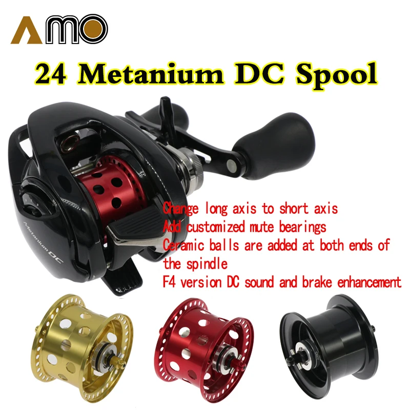 AMO-DIY-24-Metanium-DC-spool-lightweight-fishing-spool-with-short-shaft-and-high-strength ...