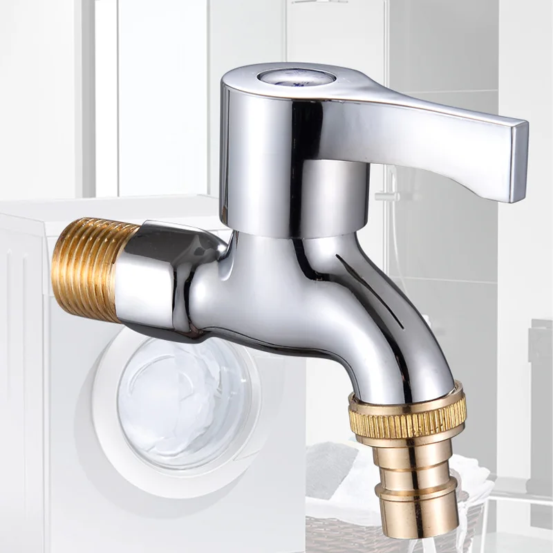 1Pc-Brass-Single-Cold-Water-Wall-Tap-Garden-Washing-Machine-Water-Tap ...