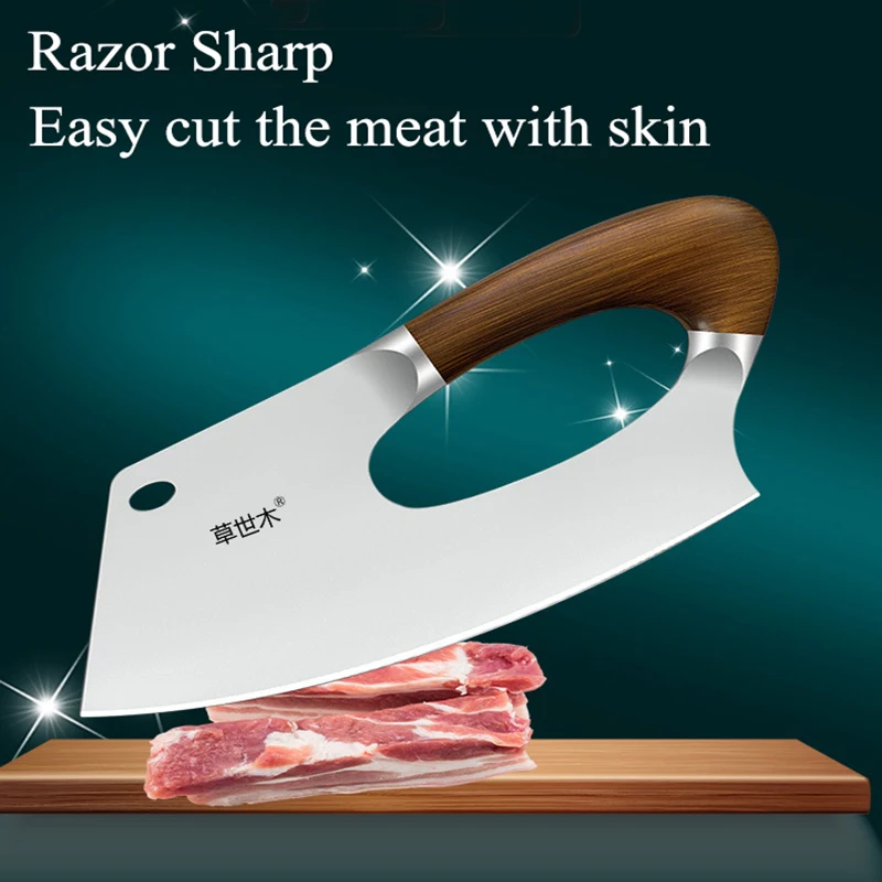 High-end-Stainless-Steel-Cleaver-Knife-Germany-Labor-Saving-Kitchen ...