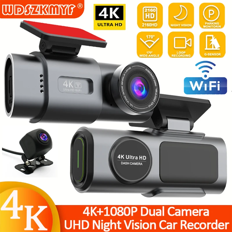 Car-Dvr-2Lens-WIFI-Dash-Cam-for-Cars-4K-Rear-View-Camera-for-Vehicle ...