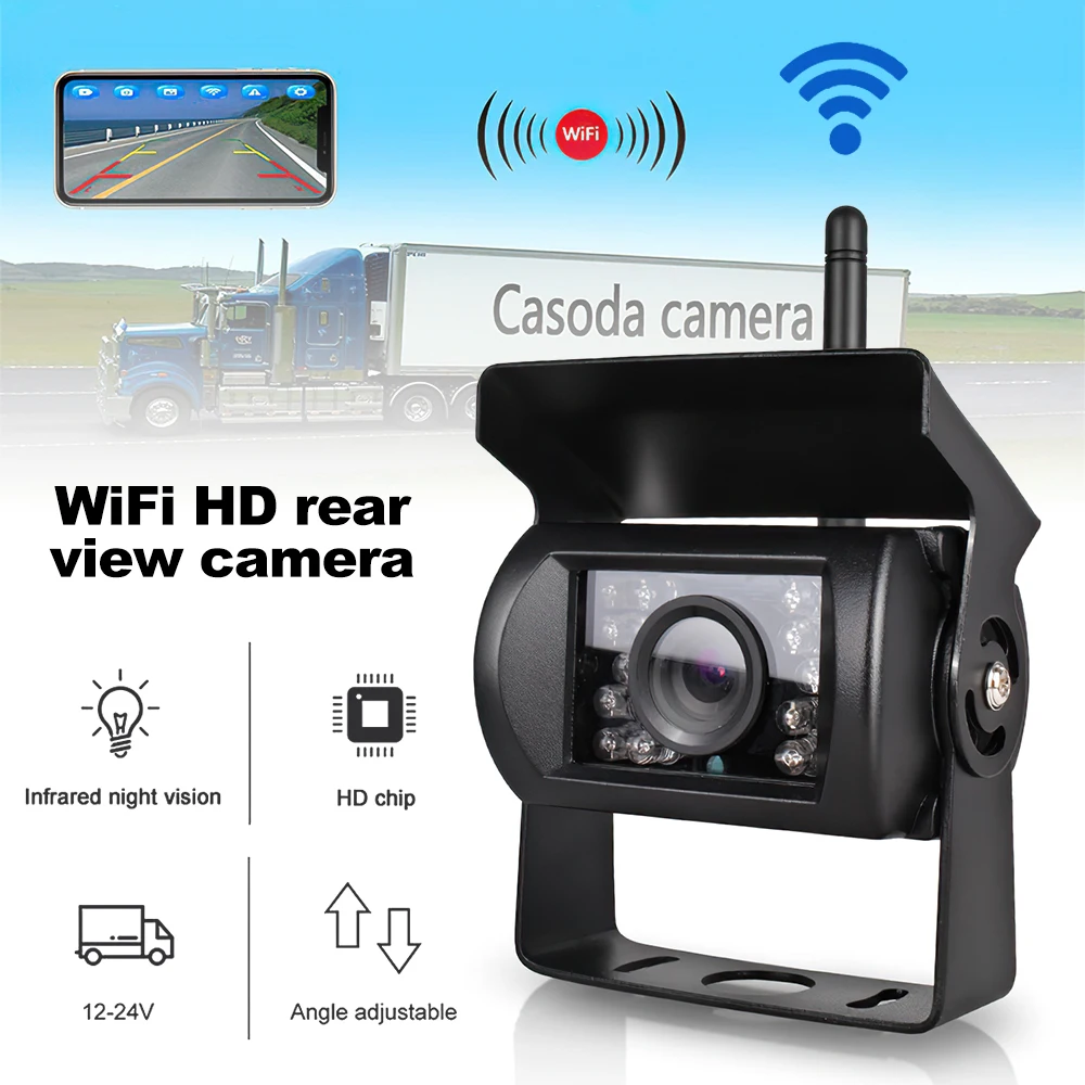 HD Truck Reversing Camera Wireless Rear View Camera WiFi 170° Wide ...