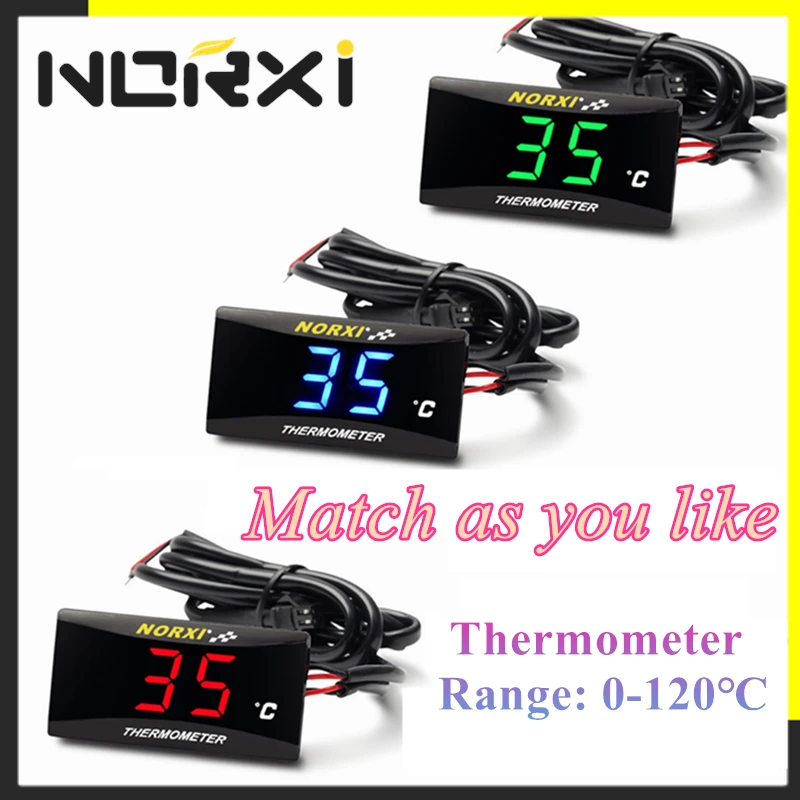 Motorcycle thermometer Water Temperature Mini Meter For XMAX250 300 ...