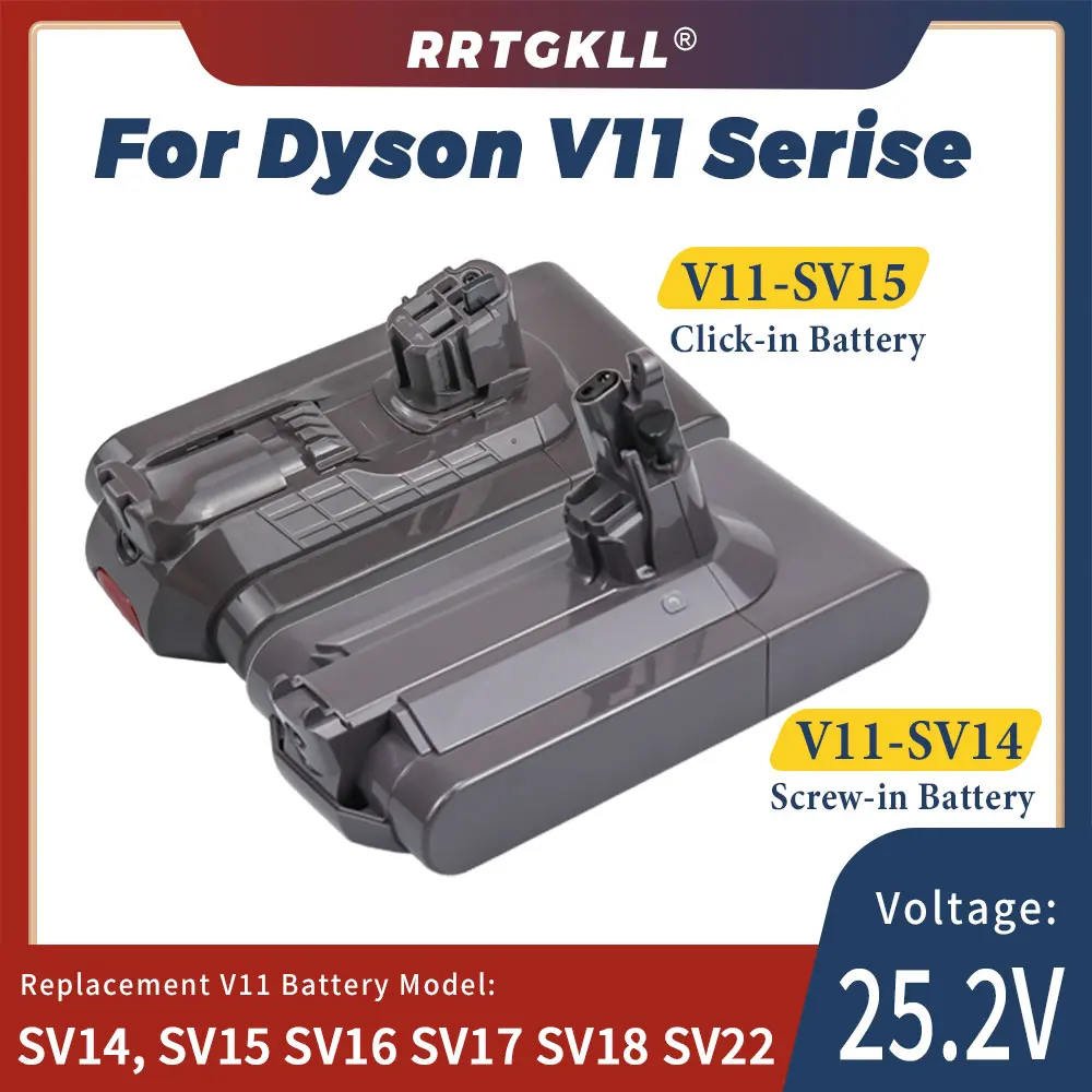25.2V 6000mAh Battery for V11 SV15 SV14 Rechargeable Lithium Battery ...