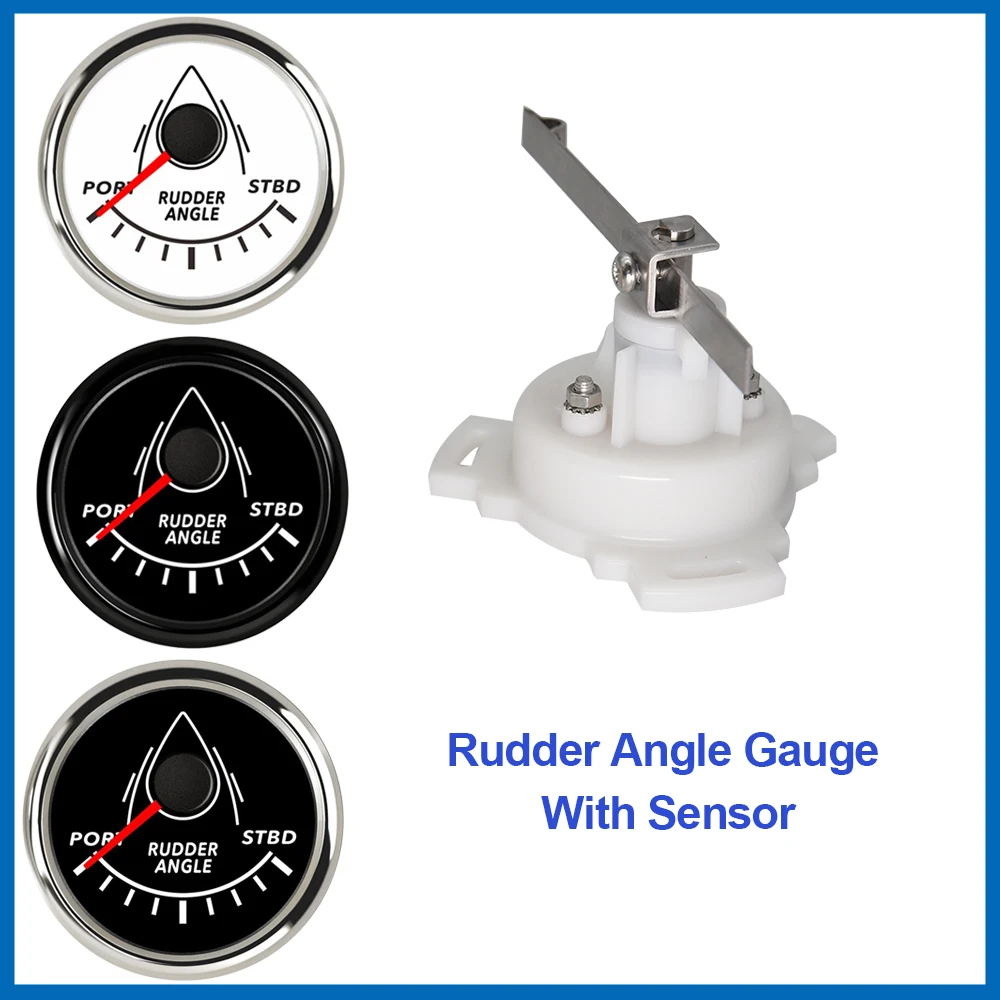 52mm-Marine-Rudder-Position-Indicator-Waterproof-Red-Backlight-with-0 ...