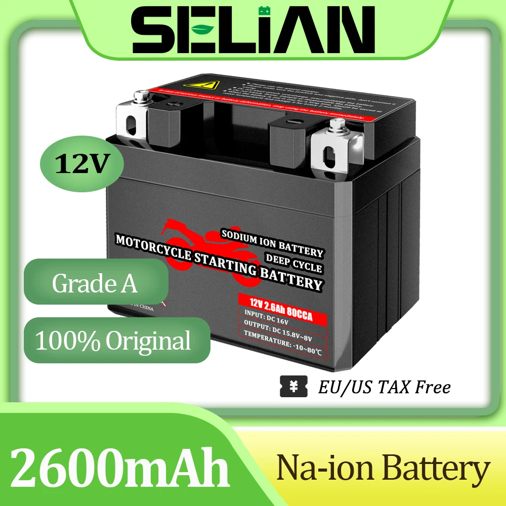 SelianEnergy-12V-2-6A-Motorcycle-Battery-Sodium-ion-Scooter-Starter ...