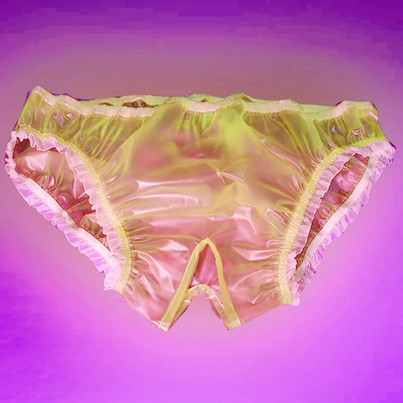 PVC-Open-Crotch-Transparent-Low-Waist-Briefs-Women-s-Plastic-Film ...