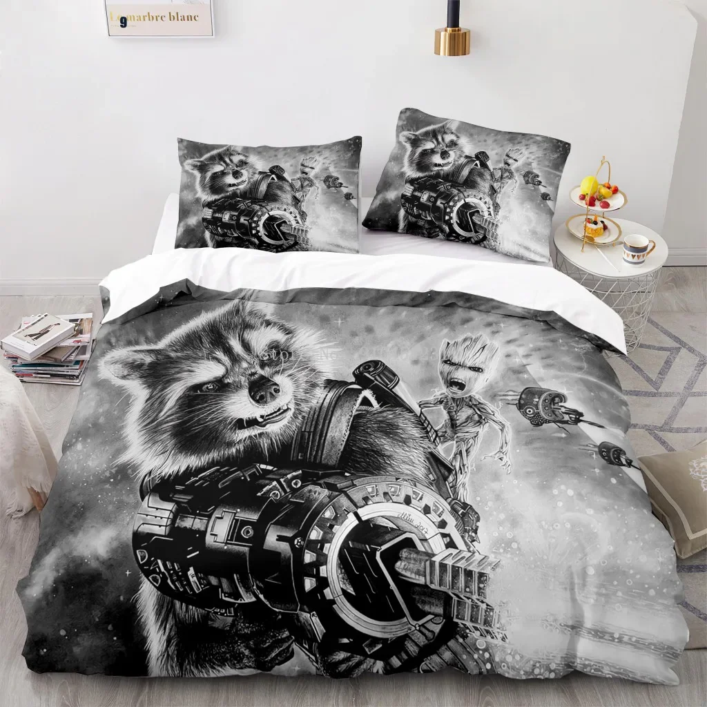Guardians-of-The-Galaxy-Rocket-Racoon-3d-Bedding-Set-Treeman-Groot ...