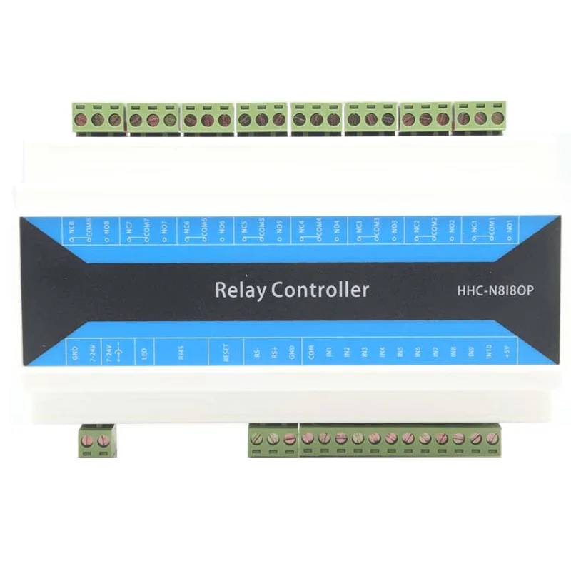 Hhc-n8i8op 8ch Digital Network Relay Controller Remote Control Ethernet ...