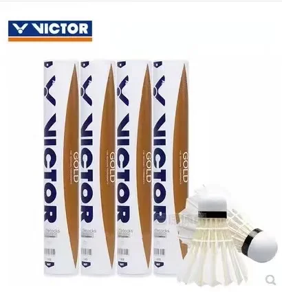 VICTOR NO.1 Victor Glod Top class duck feather badminton shuttlecock 12 ...