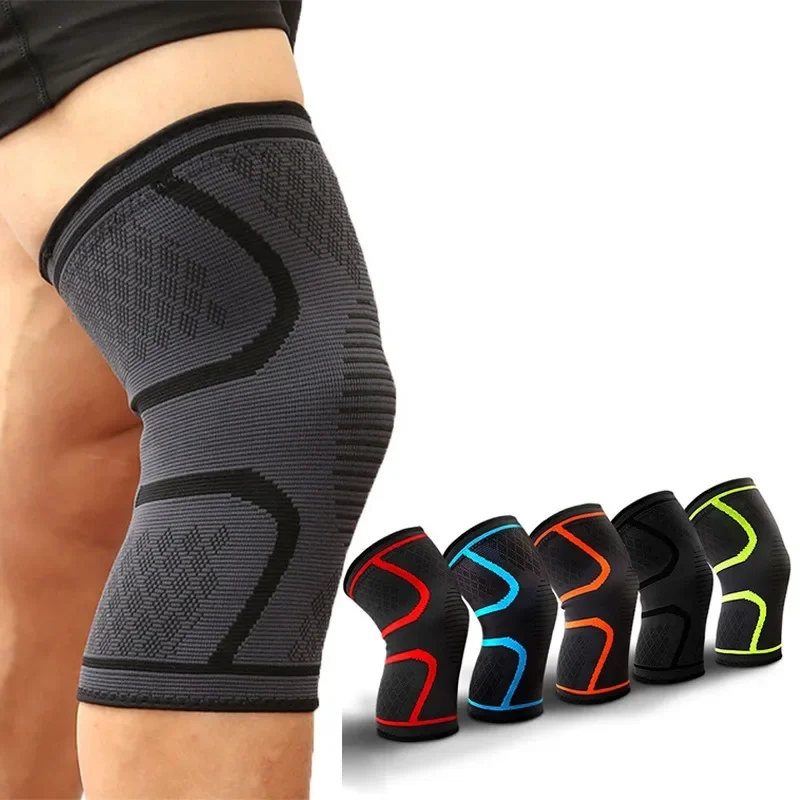 Sports-Compression-Sleeve-Knee-Pads-Elastic-Nylon-Fitness-Running ...