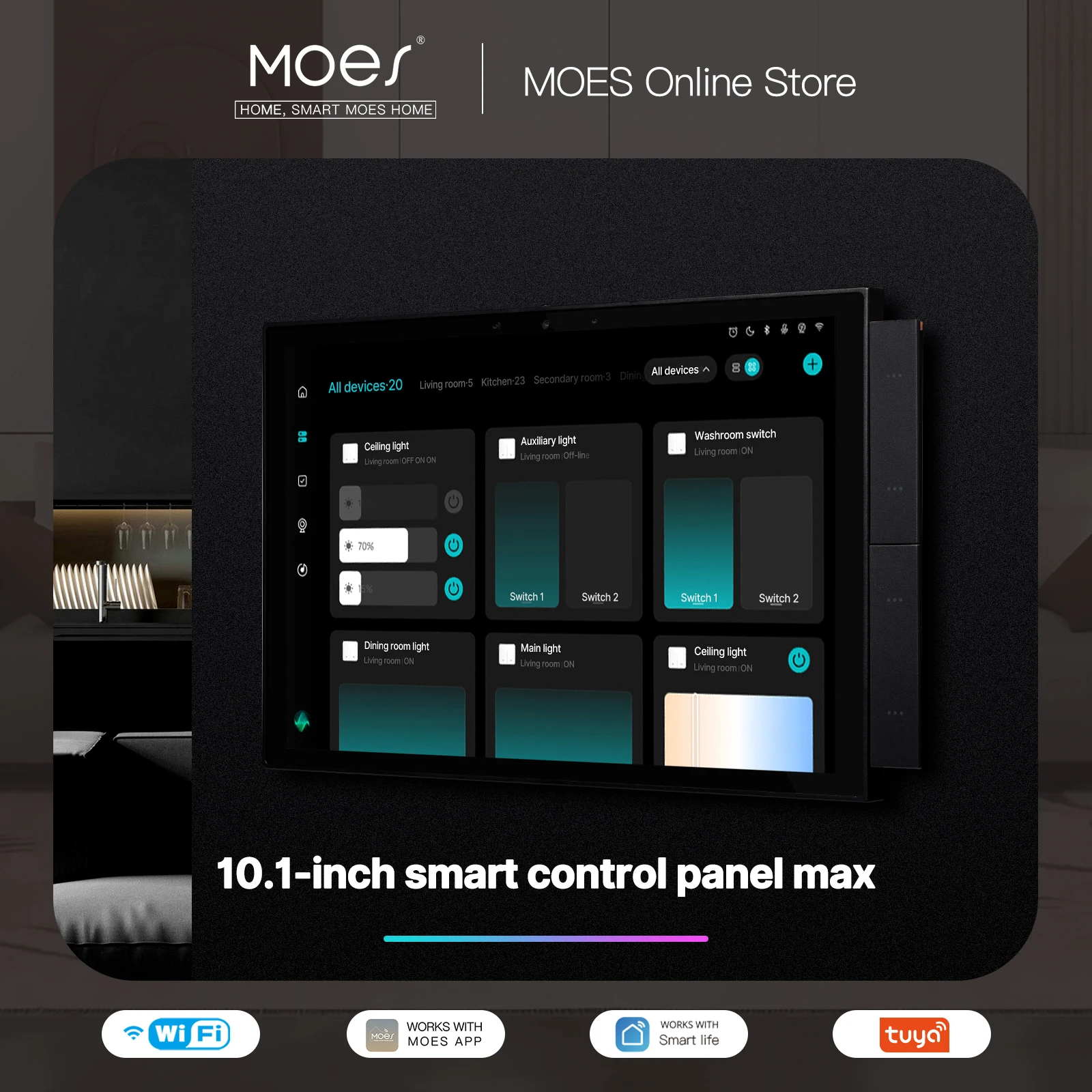 MOES-Tuya-Smart-Home-Control-Panel-Max-10-1inch-Touch-Screen-with ...