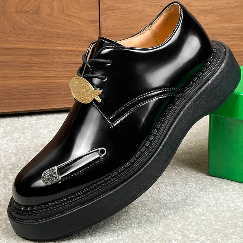 New-British-Style-Dress-Shoes-Men-Casual-Business-Genuine-Leather ...