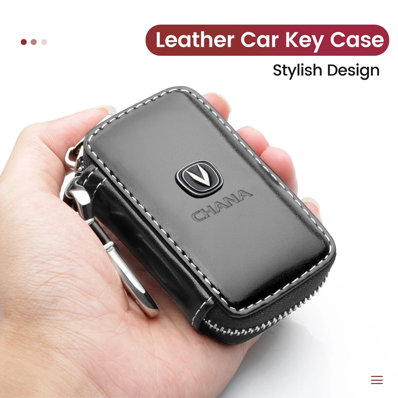 Genuine-Leather-Key-Wallet-Car-Key-Bag-Multi-Function-Key-Case-for ...
