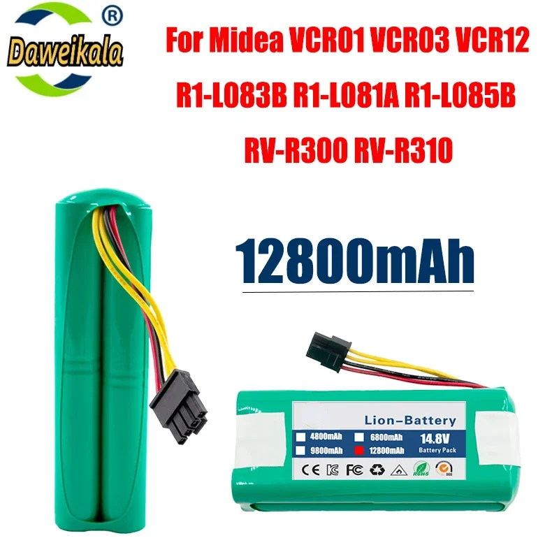 New-14-4V-12800mAh-Battery-Pack-for-Midea-VCR01-VCR03-VCR12-R1-L083B-R1 ...