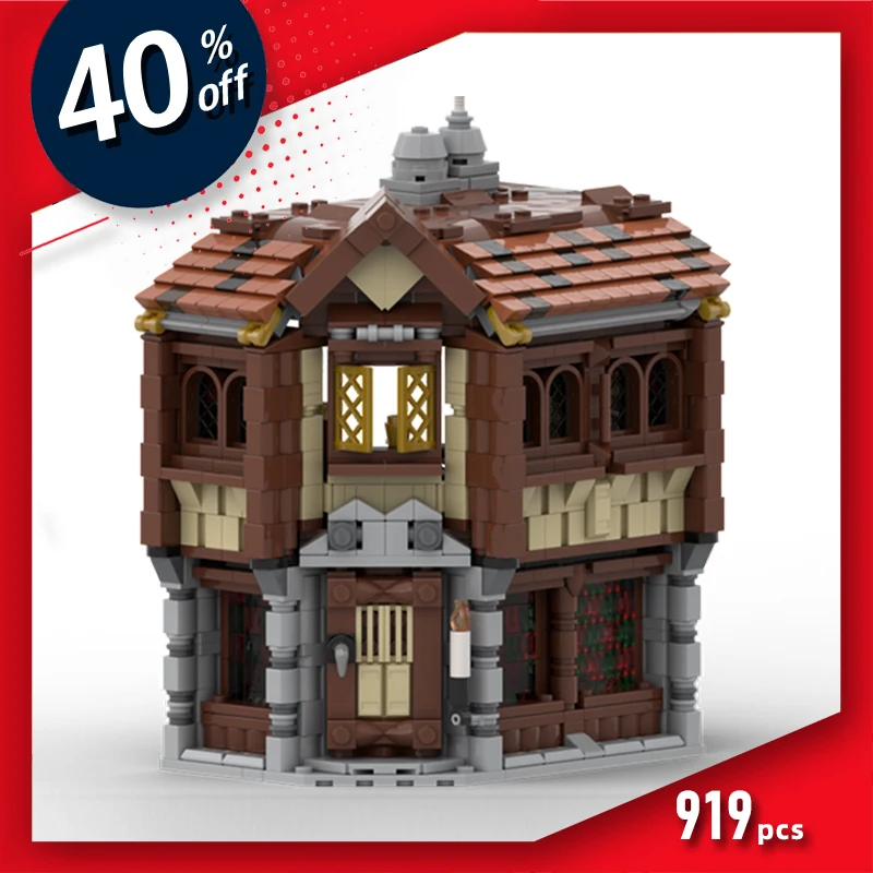 building-bricks-Medieval-town-village-house-brick-building-sets ...