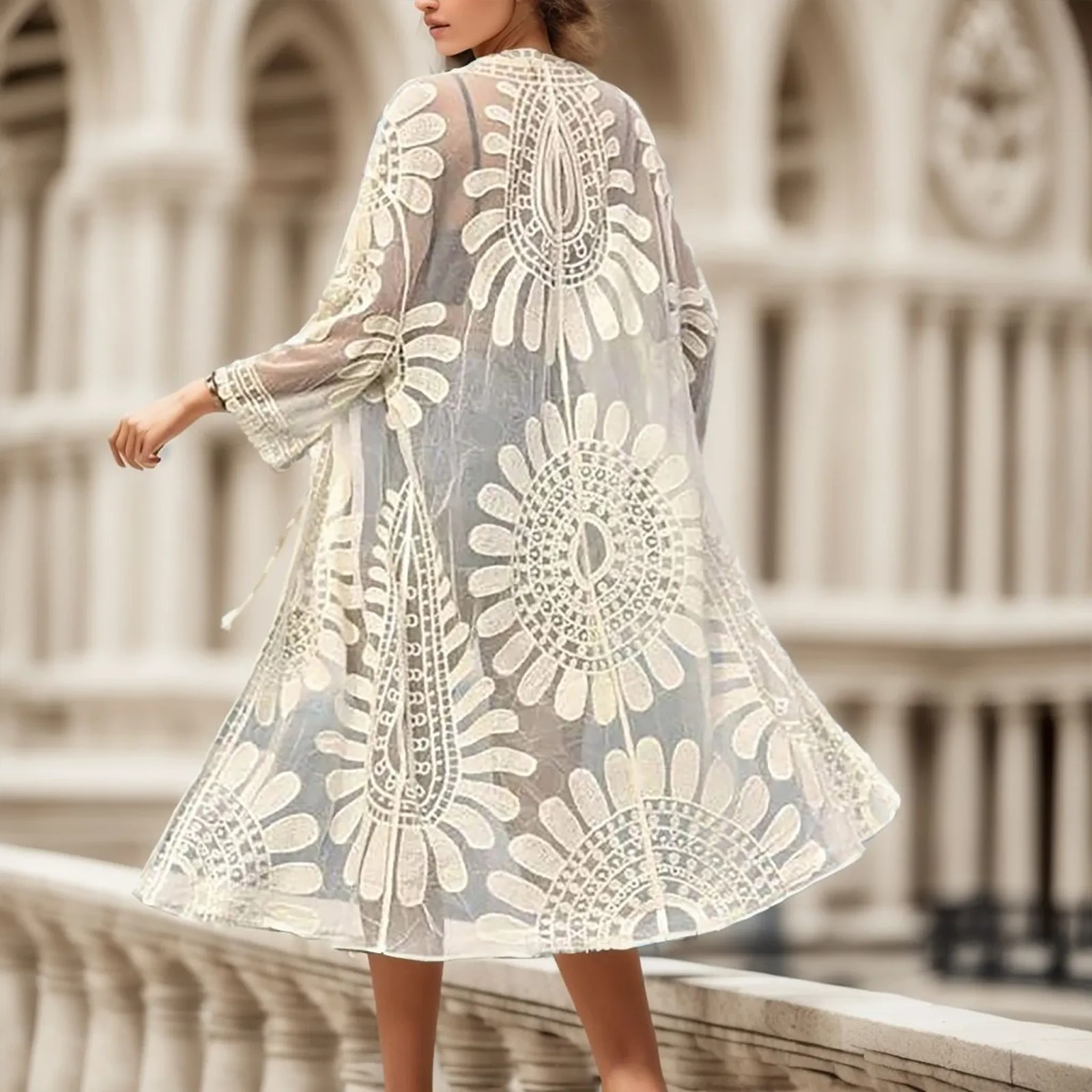 Cache-maillot-de-bain-en-dentelle-florale-pour-femme-broderie-florale ...