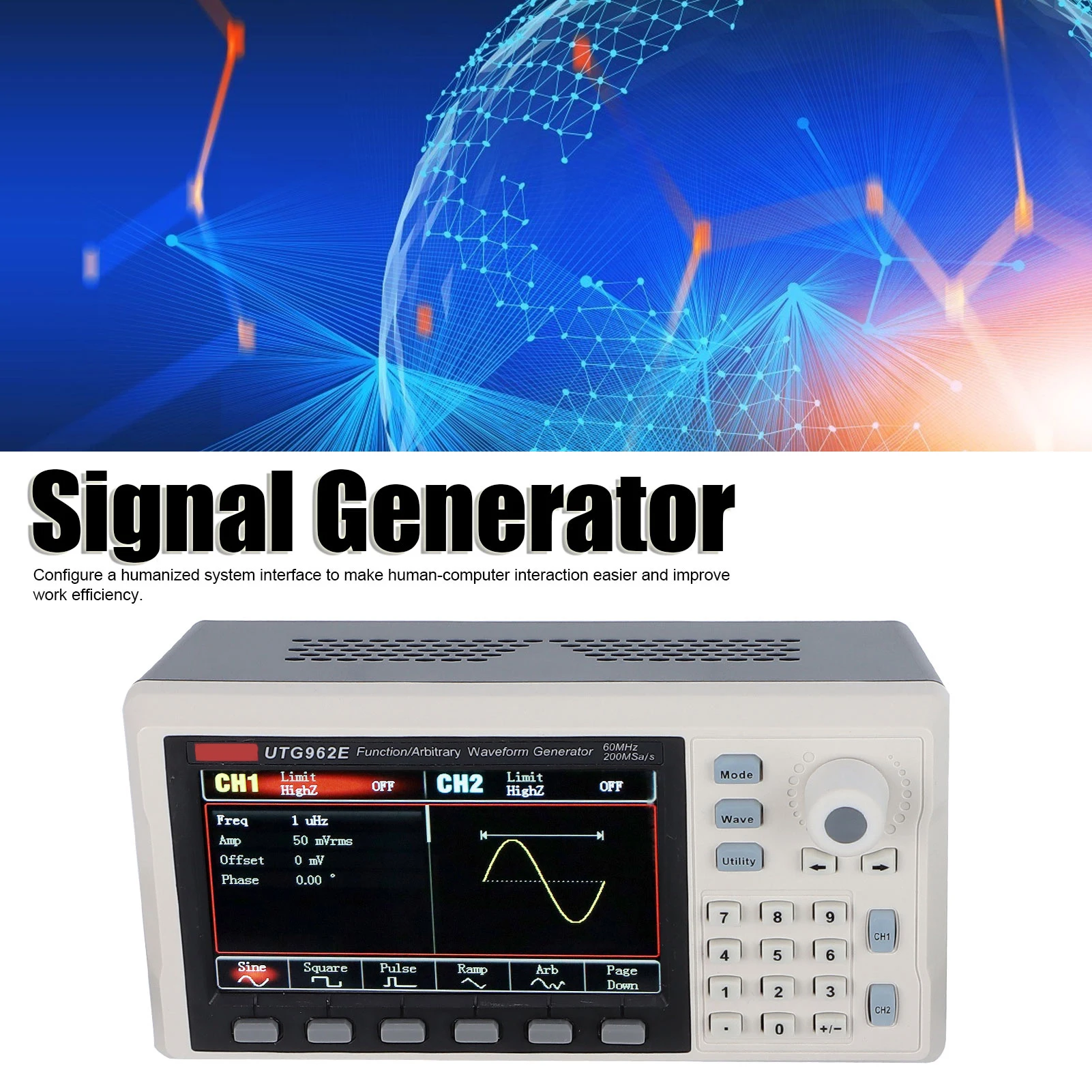 LCD-Display-Generator-UTG962E-Function-Arbitrary-Waveform-Generator-2 ...
