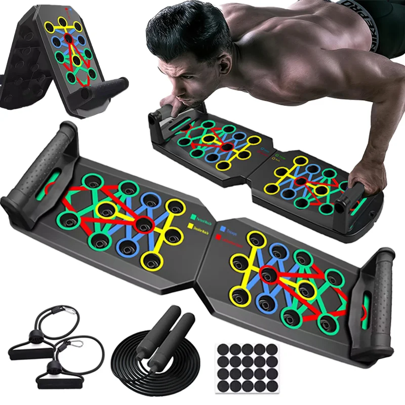 Push-up-Board-Set-Portable-Multifunctional-Push-up-Bar-Foldable-Fitness ...