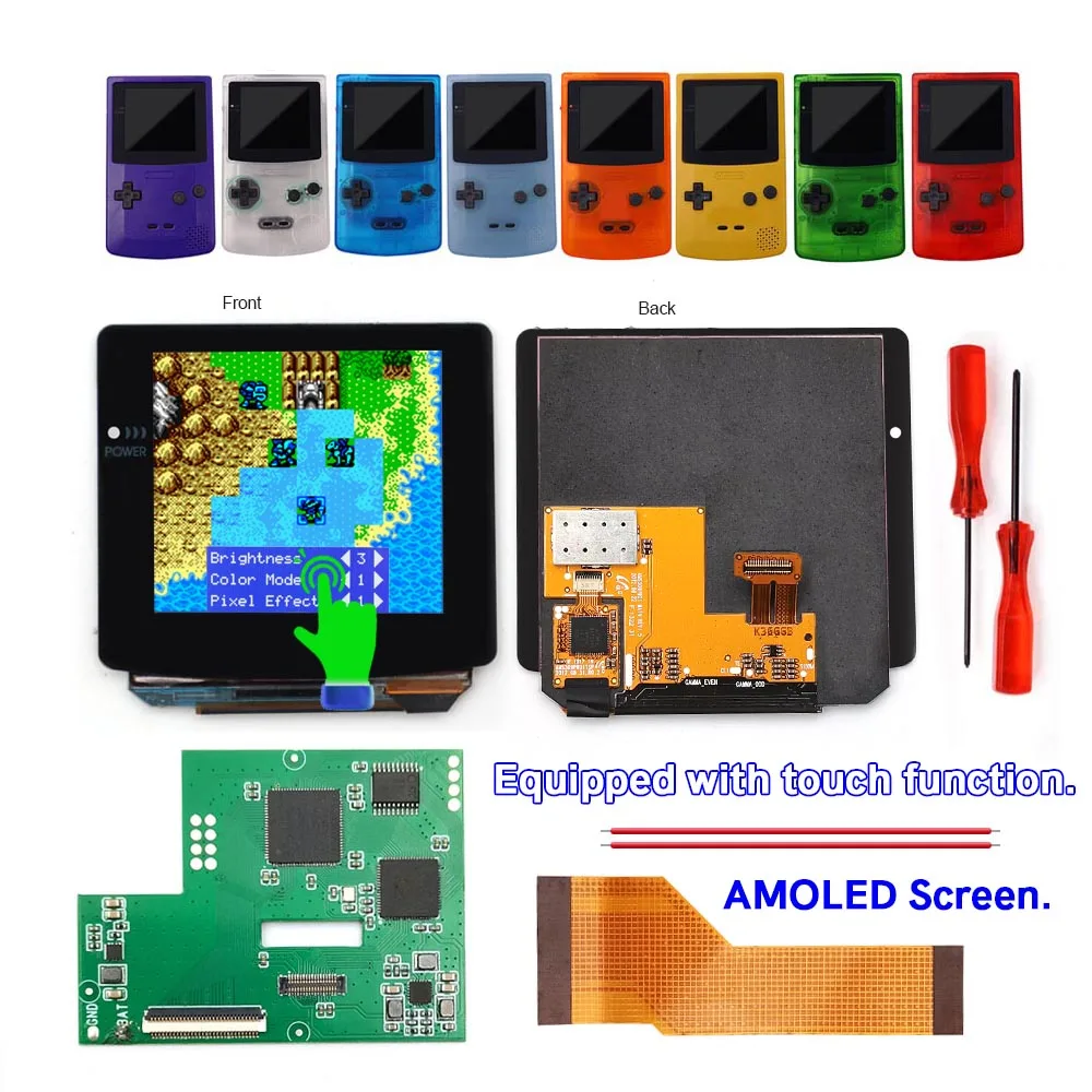 HISPEEDIDO-GBC-Laminated-AMOLED-OLED-Touch-Screen-OSD-Menu-RETRO-PIXEL ...