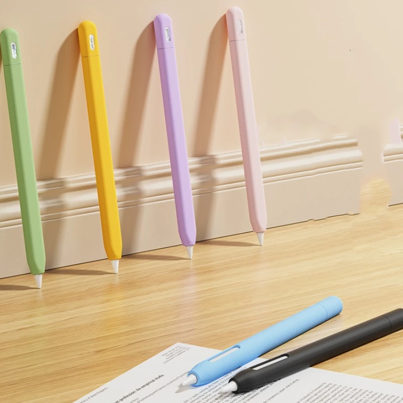 For-Apple-Pencil-3-Case-Solid-Color-Silicone-Pencil3-case-Tablet-Touch ...