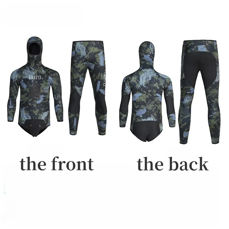 Wetsuit-5mm-Neoprene-Camouflage-Men-s-Keep-Warm-Diving-Suit-Split-Scuba ...