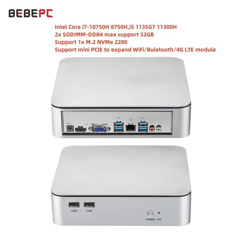 BEBEPC-Mini-PC-intel-core-i5-1135G7-i7-8750H-10750H-Win10-11-Pro-Linux ...