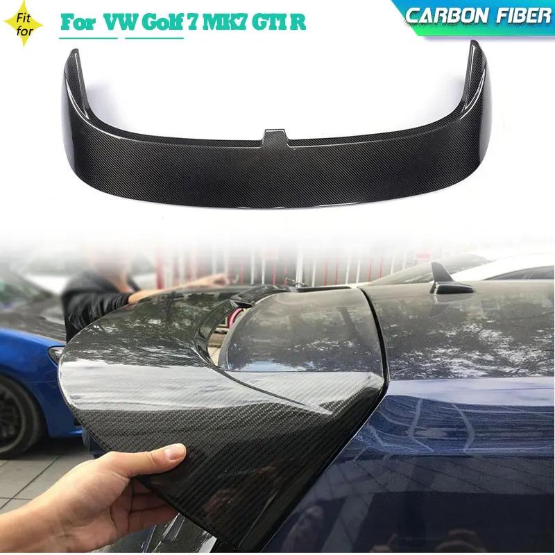 Carbon Fiber Rear Spoiler For Volkswagen VW Golf 7 VII MK7 GTI R 2014 ...