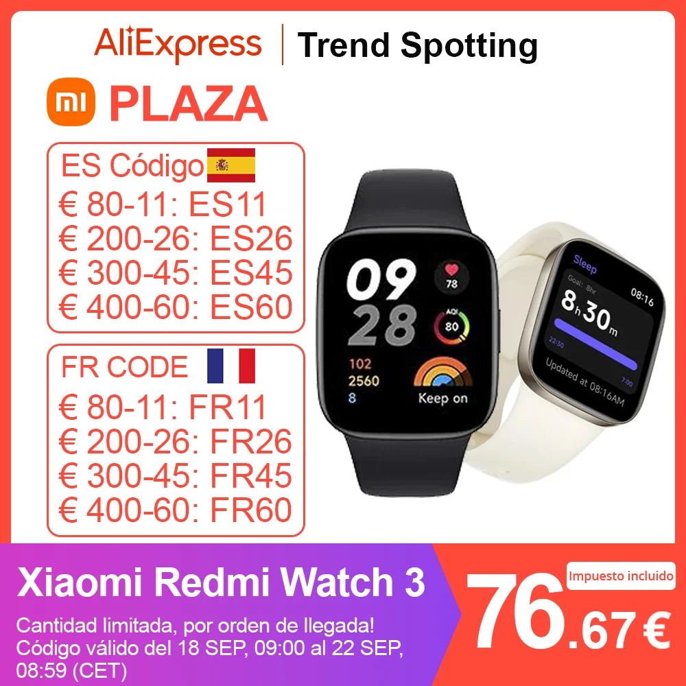 80-11-c-digo-ES11-Xiaomi-Redmi-Watch-3-Hombre-Mujer-reloj-inteligente ...
