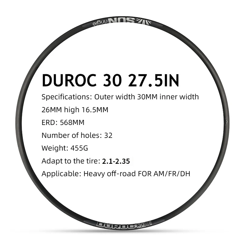 Sunringle DUROC 30/35/40/50/SD37/SD42 обод для горного велосипеда 29/27 ...