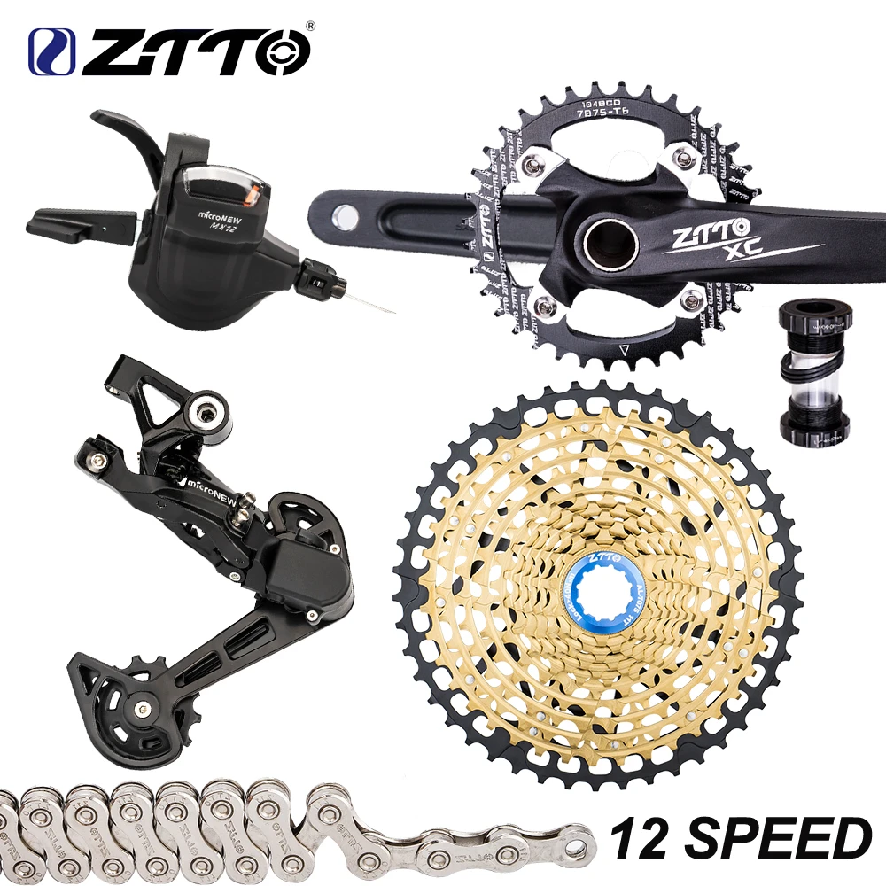 Ztto Mtb 12 Speed Group Set 1x12 Shifter Rear Derailleur Set 12s 50t Cassette 12s 46t 11-52t Hg ...