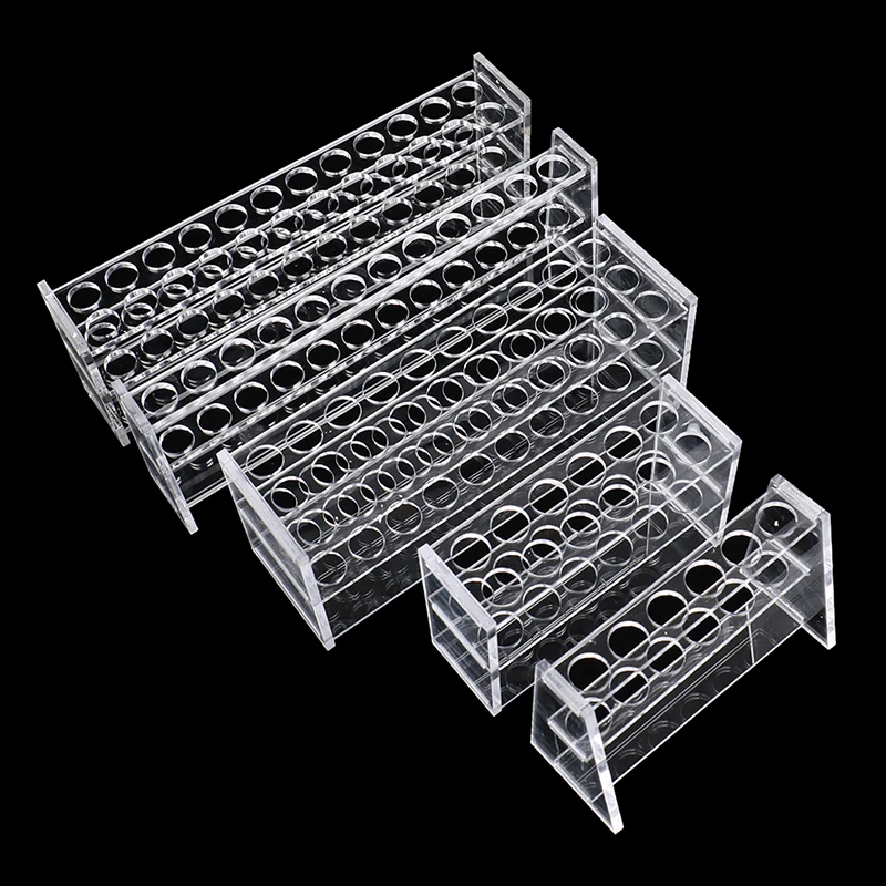 Plastic-Clear-Test-Tube-Rack-6-12-24-30-Holes-Stand-Lab-Test-Tube-Shelf ...