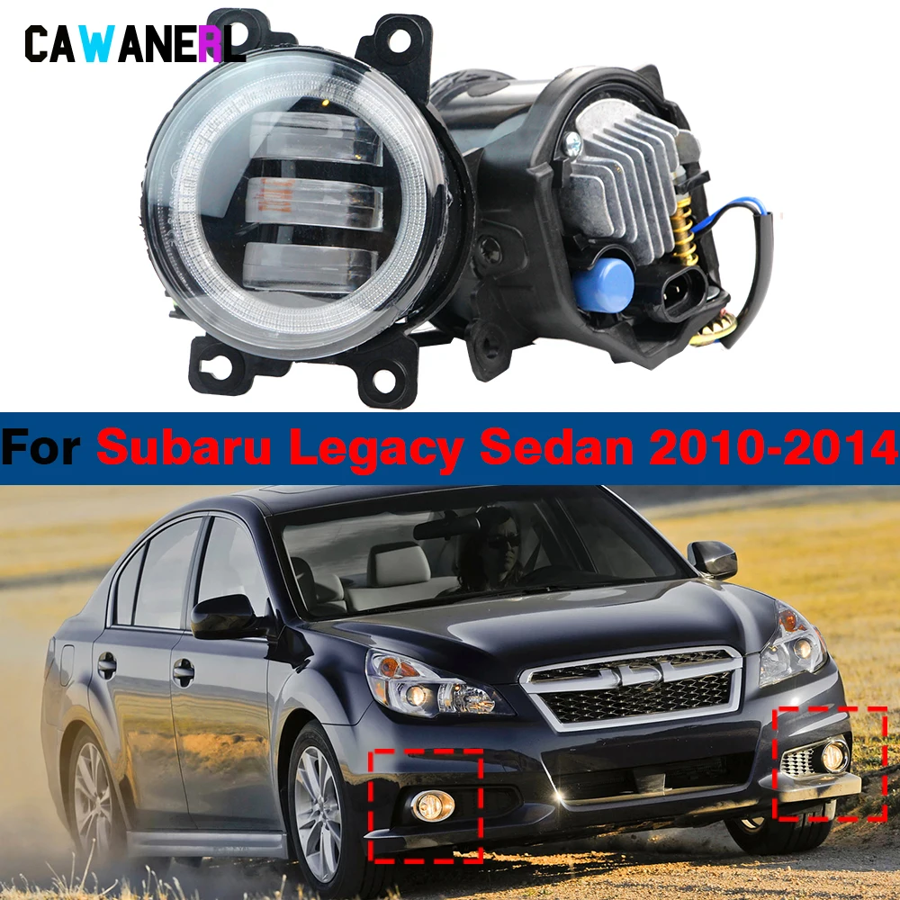 2 Pieces Adjustable Car H11 LED Fog Light Angel Eye DRL Daytime Running ...