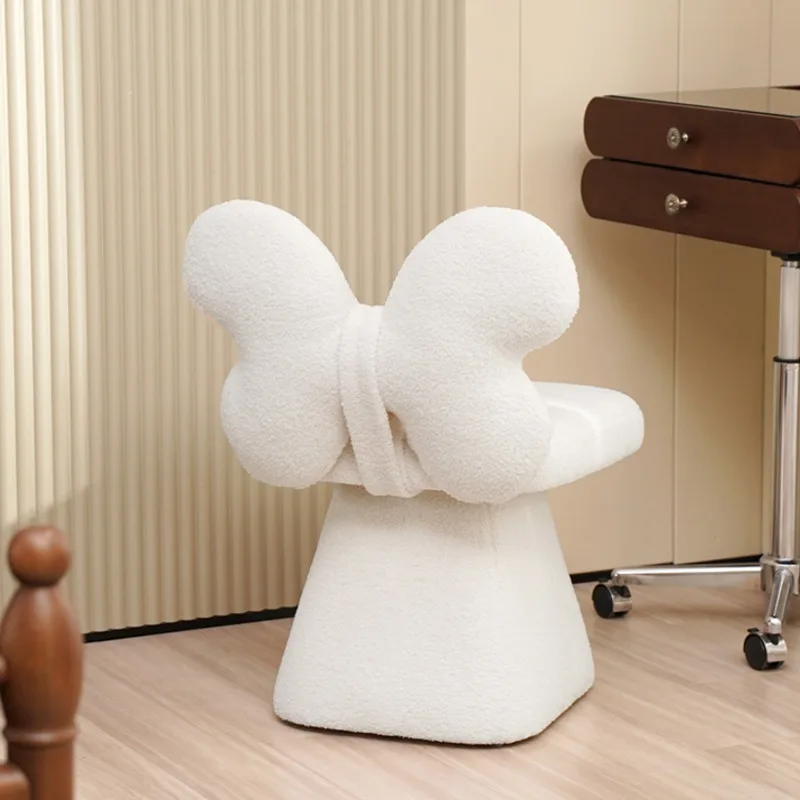 Minimalist-Modern-Shoe-Bench-Bow-Backrest-Dressing-Seat-Girl-s-Bedroom ...