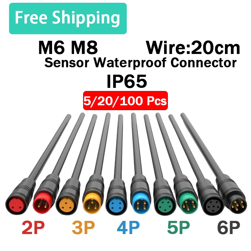 5-20-100-PCS-M6-M8-Julet-Sensor-impermeabile-bicicletta-elettrica-Butt ...