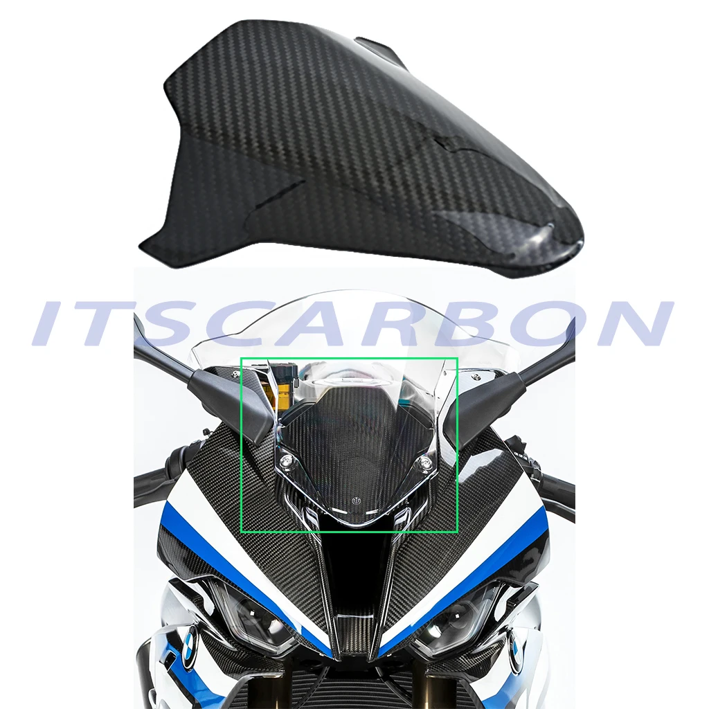 3k Carbon Fiber Motorcycle Wind Screen Panel Deflector Front Fairing ...