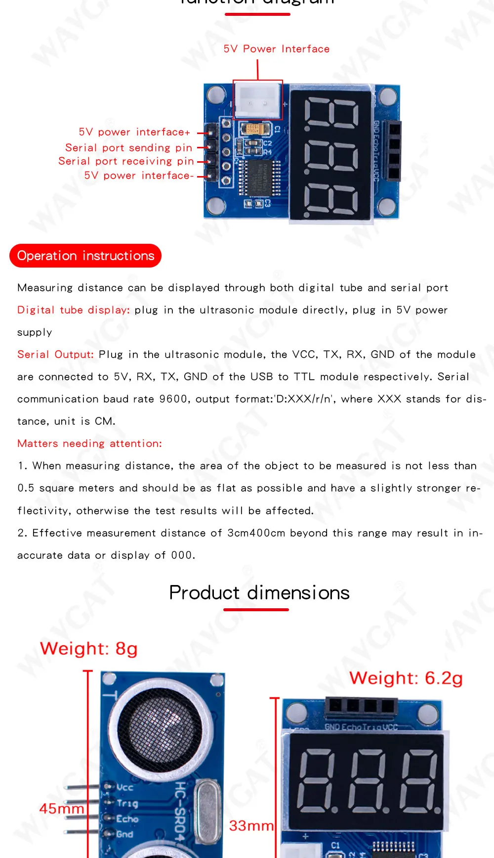 Ультразвуковой детектор волны HC-SR04 HCSR04 до world | AliExpress