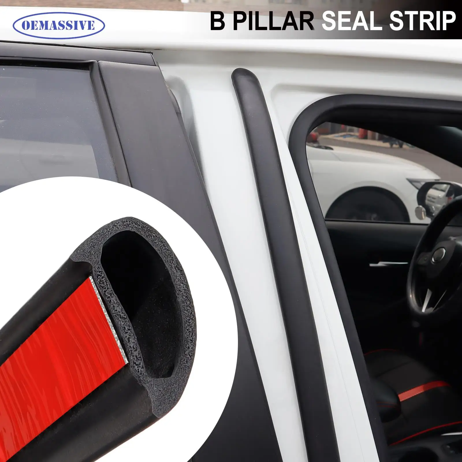 OEMASSIVE Car Door Rubber Seal Strip Auto Door Seals Protector Seal ...