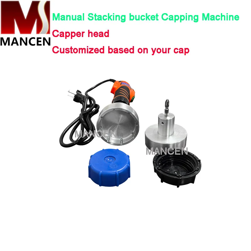 Manual Screw capping machine Custom Head Cushion Bottles Capping ...