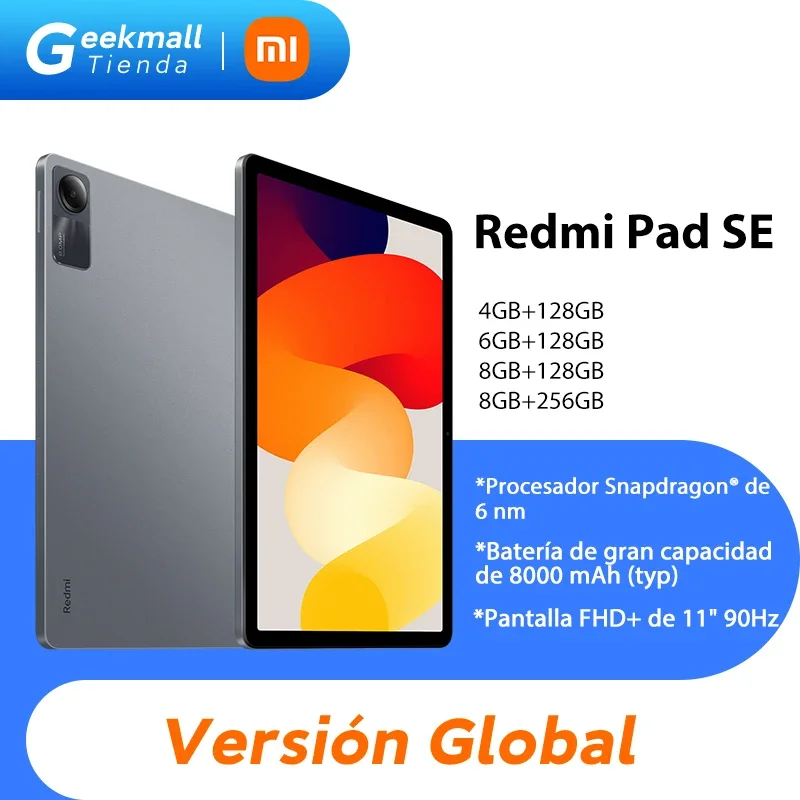 Xiaomi-Redmi-Pad-SE-Mi-Tablet-Bateria-Grande-Snapdragon-Vers-o-Global ...
