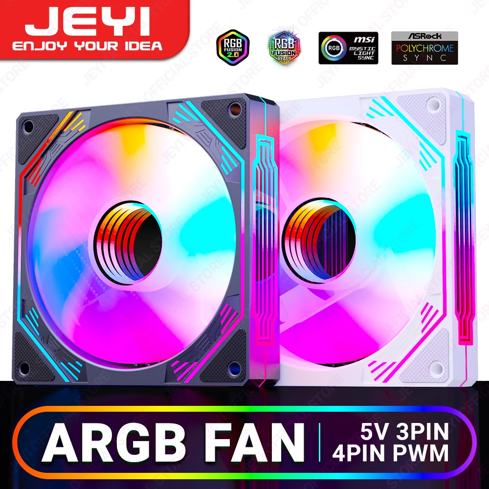 JEYI-ARGB-Fan-120mm-PC-Cooling-Fans-Computer-Fan-Ultra-Silent-Heatsink ...