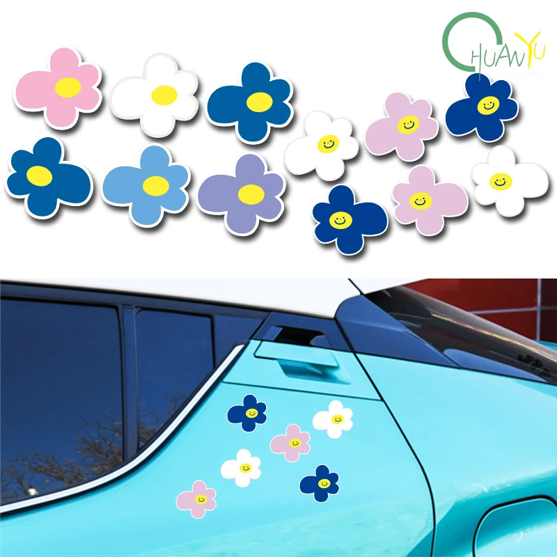 Little Red Flower Sticker Colorful Multiple Creative Stickers Car ...