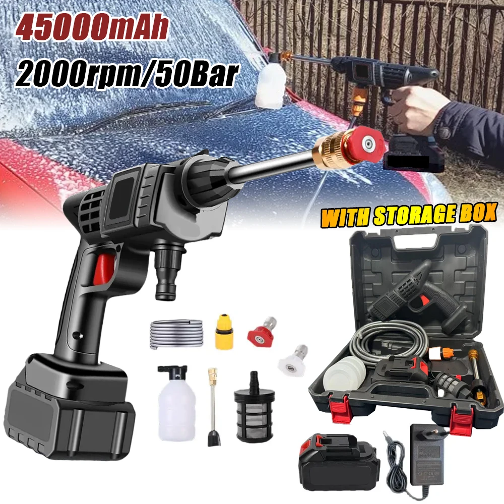 High-Pressure-Car-Wash-Water-Spay-Gun-200W-50Bar-Portable-Washer ...