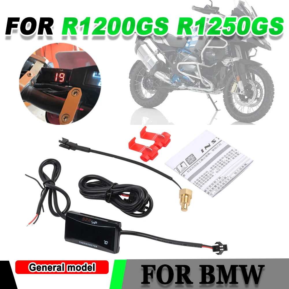 For-BMW-R1200GS-R1250GS-Water-Temperature-Mini-Meter-Clear-LCD-Digital ...