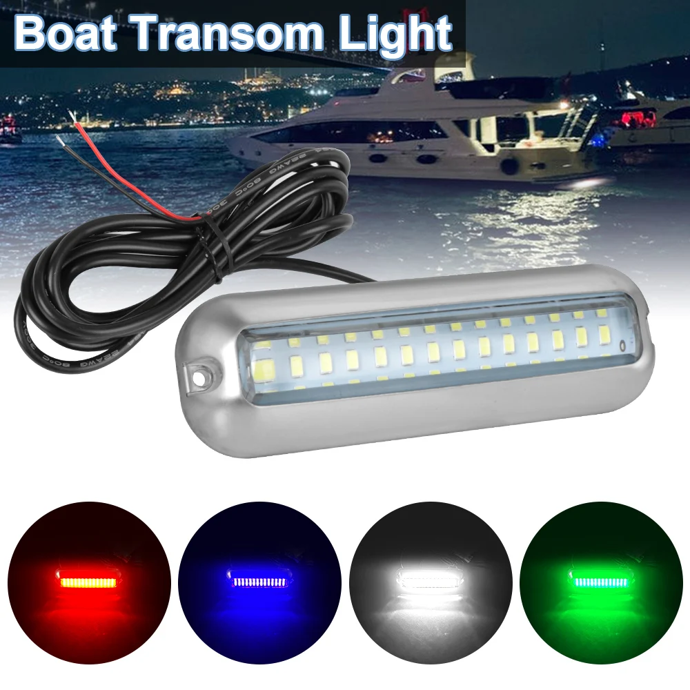 Stainless-Steel-Waterproof-10-30V-Universal-Boat-Transom-Light-Marine ...