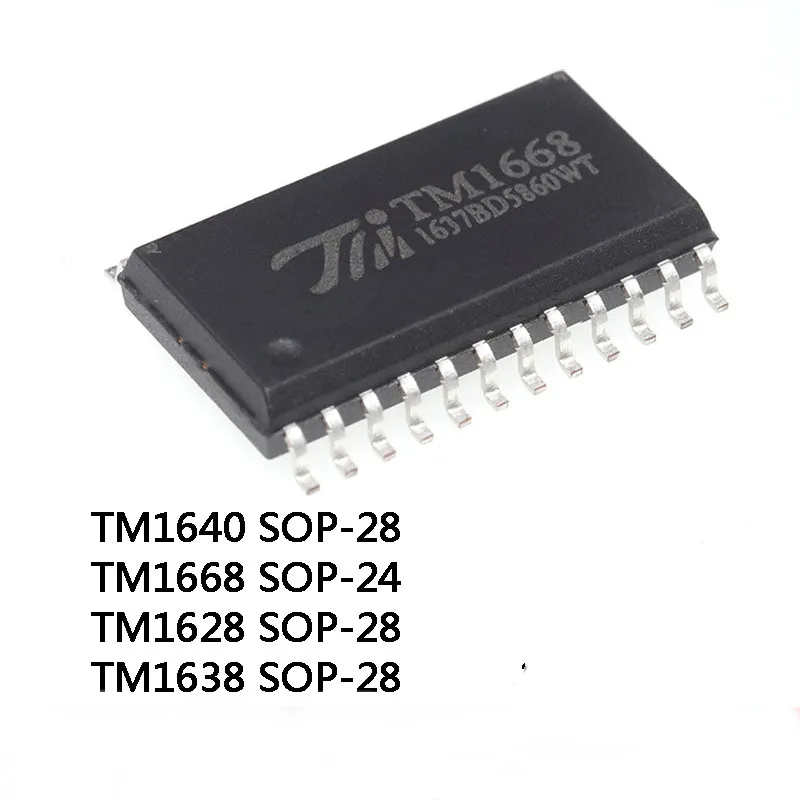 10Pcs New Original TM1628 TM1638 TM1640 TM1668 SOP 24 LED driving chip ...